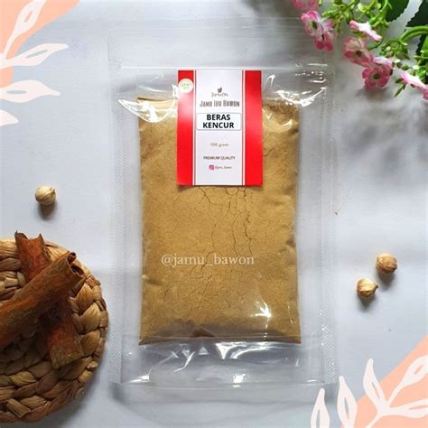 Jual Beras Kencur Murni Minuman Tradisional 100 Gr Beras Kencur Tanpa