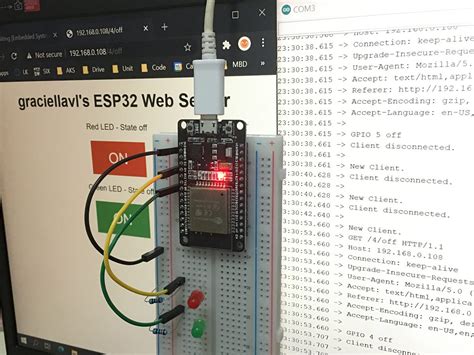 [embedded system project 8] esp32 wi fi communication controlling