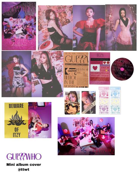 Itzy guess who Manualidades kpop Mini álbumes Mini libros