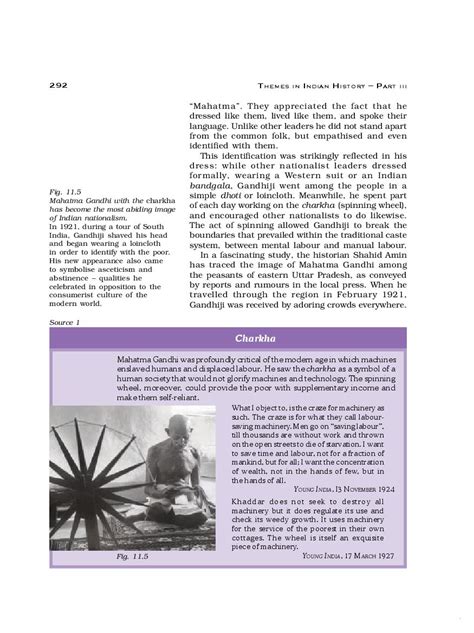 Ncert Book Class 12 History Chapter 11 Mahatma Gandhi And National