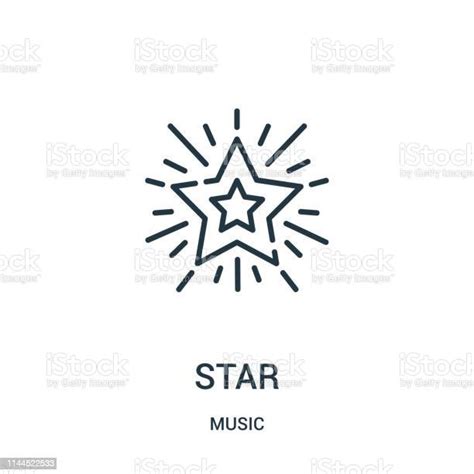 음악 컬렉션에서 스타 아이콘 벡터입니다 얇은 라인 스타 개요 아이콘 벡터 일러스트 레이 션입니다 0명에 대한 스톡 벡터 아트 및 기타 이미지 Istock