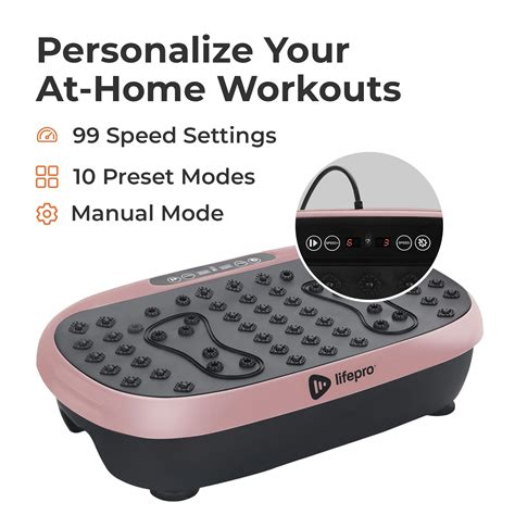 Lifepro Compact Vibration Plate Exercise Machine Mini Full Body