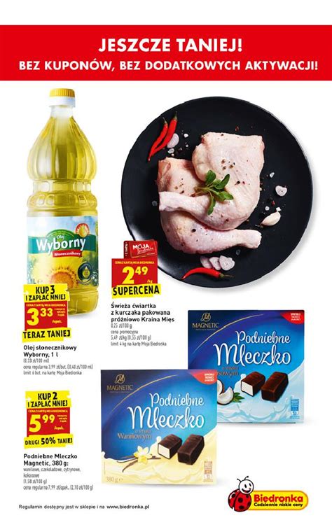 Biedronka 16 09 września W tym tygodniu podniebne mleczko