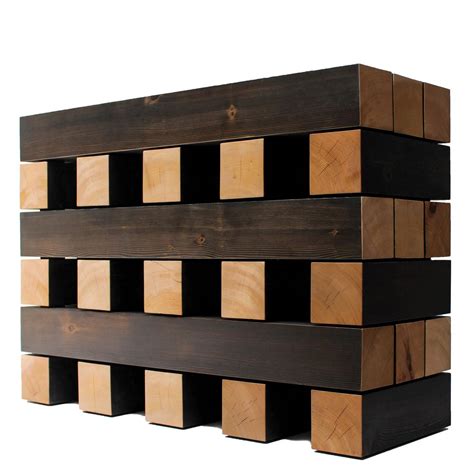 Waveform Minimalist Black Stacked Console By Bradley Duncan Studio For