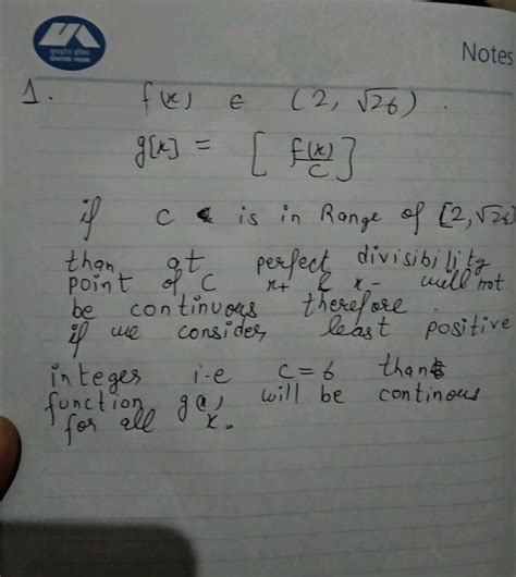 If F X Is A Continuous Forall X In R And The Range Of F X Is Sqrt