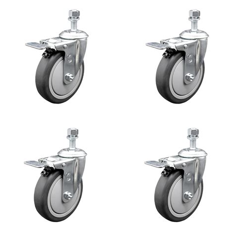 Service Caster 5in X 1 14in Stem Casters Wheel Diameter 5 In