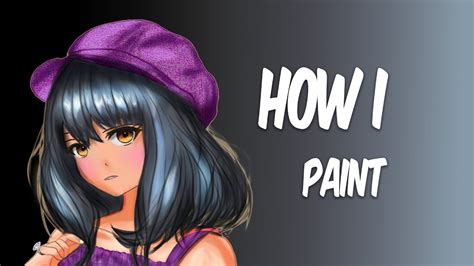 Draw An Anime Girl Photoshop Tutorial Youtube