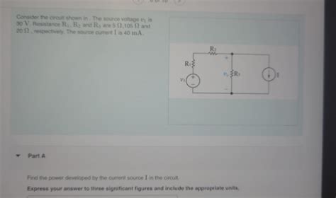 Solved Consider The Circuit Shown In The Source Voltage V Chegg