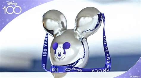 ディズニー 100周年記念 ミッキー ポップコーンバケット バルーン プラチナ メタリックシルバー テーマパーク限定 スーベニア バケツ