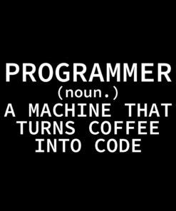 Programmer Turns Coffee Code T Shirt Dot Cotton