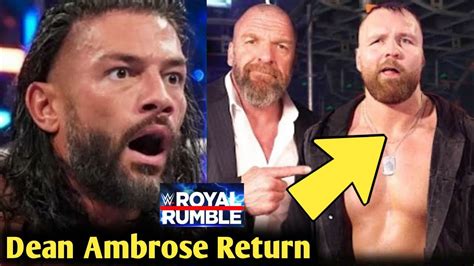 Dean Ambrose Return Royal Rumble L Winner Revealed Royal Rumble 2024 L