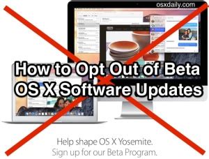 How To Stop Showing OS X Beta Software Updates In Mac App Store