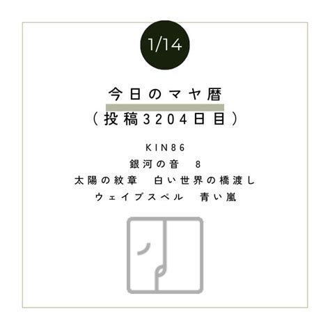 1月14日【今日のマヤ暦】kin86 音8 白い世界の橋渡し 青い嵐 りあん流マヤ暦