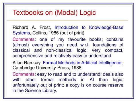 Ppt 74419 Artificial Intelligence Modal Logic Powerpoint