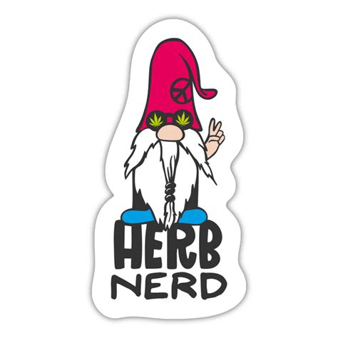 Herb Nerd Sticker Rafys Decals Decal Venue