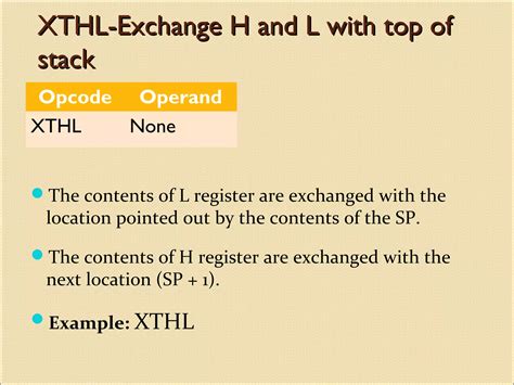 8085 Instruction Set Ppt