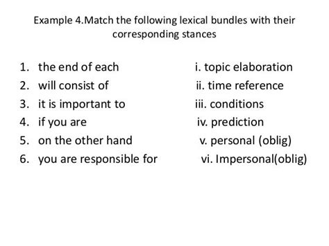 Lexical Bundles