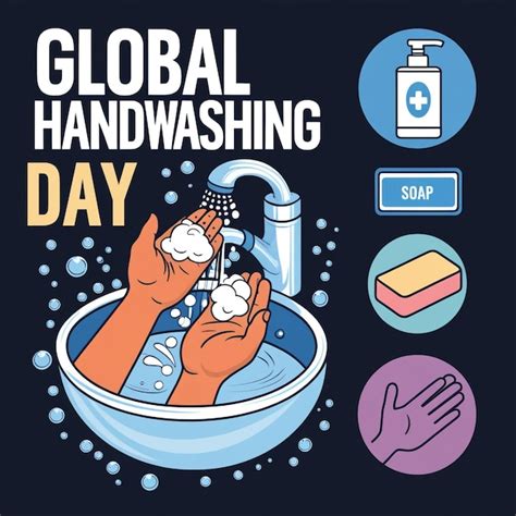 Global Handwashing Day 15 October Coronavirus Icon With Handwashing