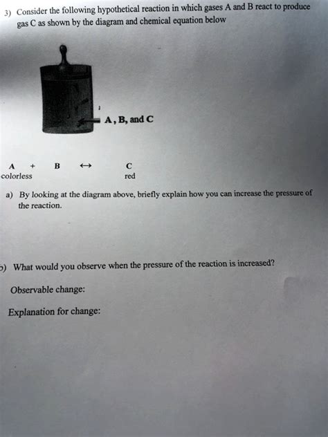 SOLVED Consider The Following Hypothetical Reaction In Which Gases A