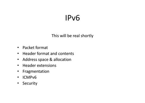 Ppt Ipv6 Powerpoint Presentation Free Download Id5734745