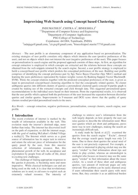 Pdf Improvising Web Search Using Concept Based Improvising Web Search Using Concept Based