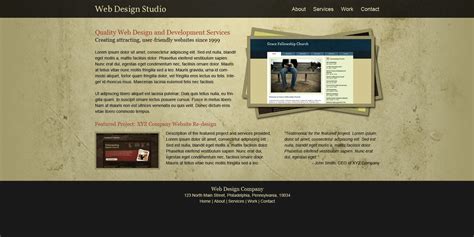 design a textured portfolio site layout using photoshop designm ag
