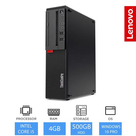 Lenovo ThinkCentre M910s SFF Desktop PC Intel Core i5, 4GB, 500GB, Win ...