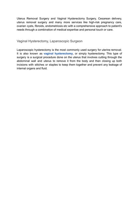 Ppt Top Laparoscopic Hysterectomy Surgeon In Hyderabad Powerpoint