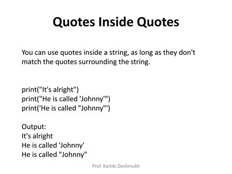Python Strings And Strings Types With Examples PPT
