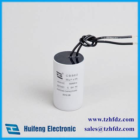 Cbb60 Motor Run Capacitor With Wires China Motor And Run