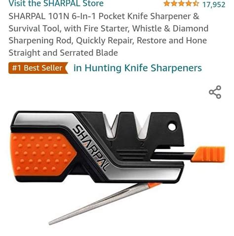 An Orange Knife Sharpener Is On Sale For The Best Seller In Hunting