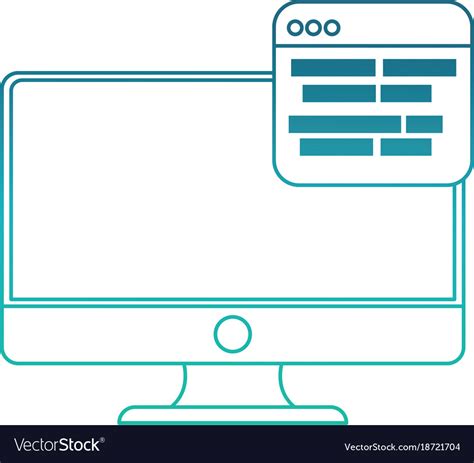isolated computer design royalty free vector image
