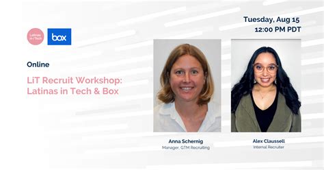LiT Recruit Workshop Latinas In Tech Box Events Latinas In Tech