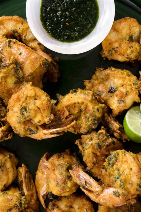 Spicy Fried Shrimp With Green Chutney Recipe Nyt Cooking