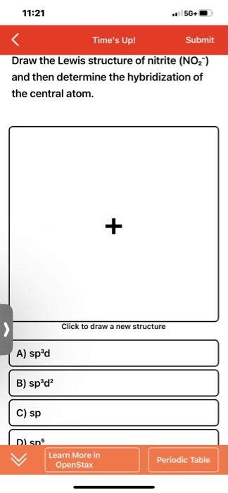 Solved Draw The Lewis Structure Of Nitrite No2− And Then