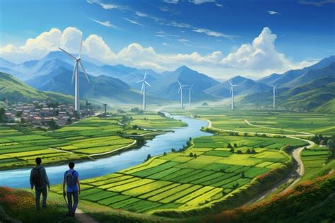 Premium Photo Sustainability In Agriculture Bridging Tradition And
