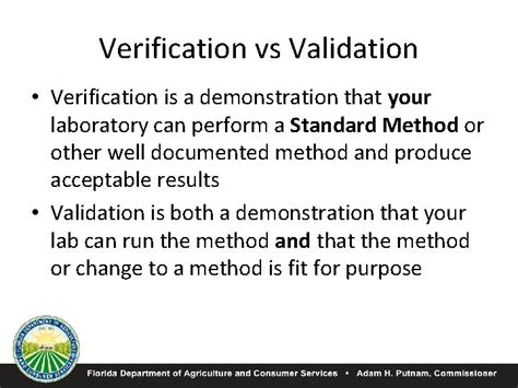 Method Validation And Verification An Overview Patricia Hanson