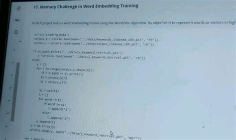 17 Memory Challenge In Word Embedding StudyX