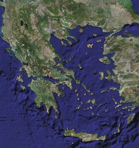 Greece Map Greek And Roman Mythology Greece