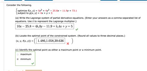 solved consider the following optimize f x y 5x 4y