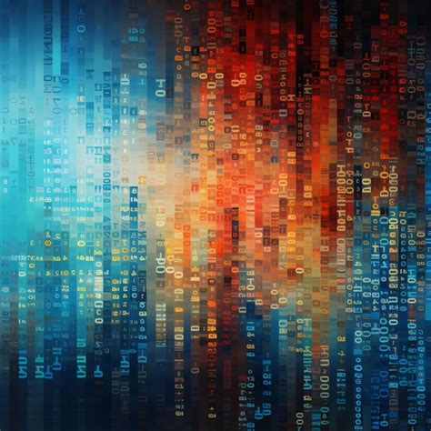 Abstract Digital Background With Binary Code Vector Illustration Eps Premium AI Generated Image