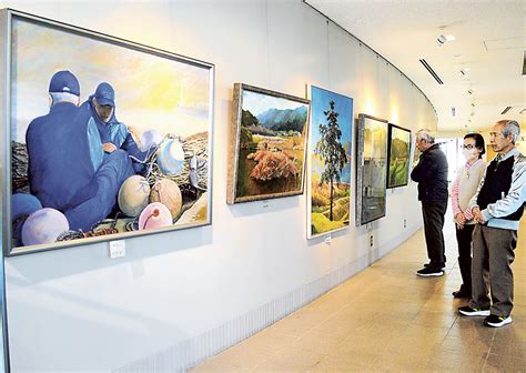 四季折々の風景 力作に 吉田で「夕やけ会」展｜あなたの静岡新聞