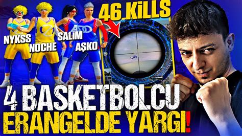 4 Basketbolcu Setİ Alip Erangelİn İÇİnden GeÇtİk 46 Kİlls Pubg