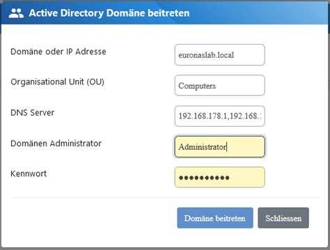 active directory euronas
