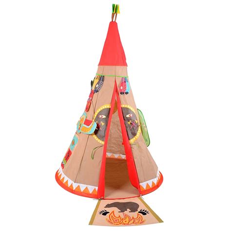 Domek indiański dla dzieci Tipi NAMIOT Wigwam 7247893986 oficjalne