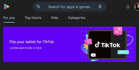 TikTok für Android soll jetzt trotz Hochformat Videos auf Tablets im