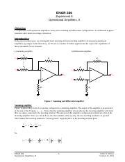 Lab 8 Operational Amplifiers II 1 Pdf ENGR 206 Experiment 8