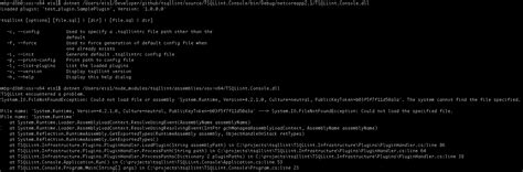 Specifying Plugins Always Results In Tsqllint Encountered A Problem