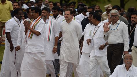 Indias Congress Party Leader Rahul Gandhi Leads Long March To Revive