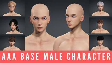 Artstation Male Base Mesh Game Ready Character Game Assets